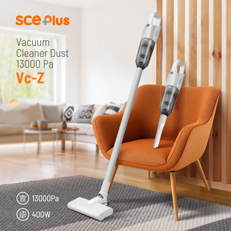 SCE Plus Vacuum Cleaner เครื่องดูดฝุ่นแรงดูด 13000Pa รุ่น DUST VC-Z - รับประกัน 2 ปี | Shopee ...