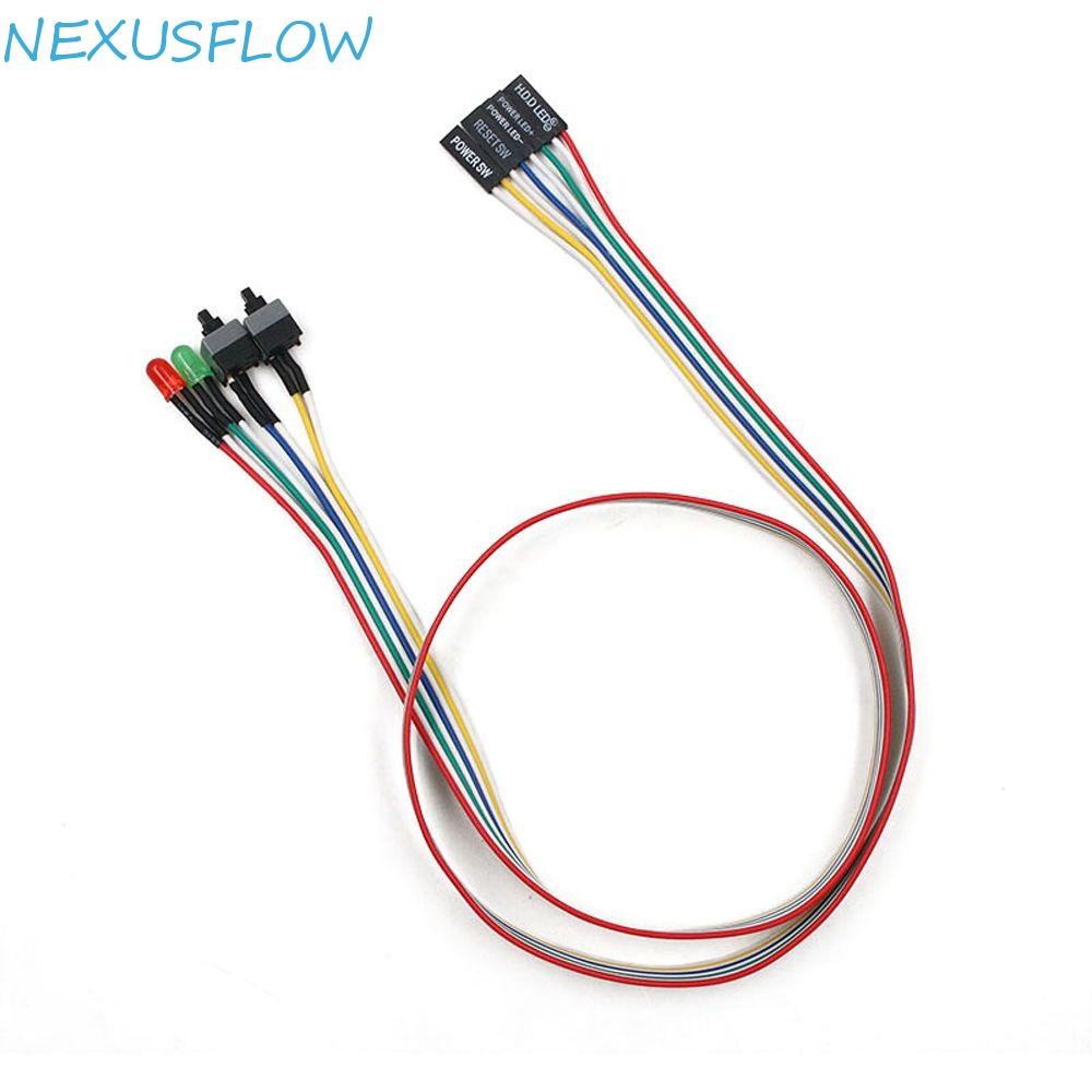 Nexusflow สายไฟเมนบอร์ดสวิตช์คู่สายไฟบางเดิมเปิดปิดรีเซ็ตเปิด/ปิด/รีเซ็ตพร้อมไฟ LED | Shopee ...