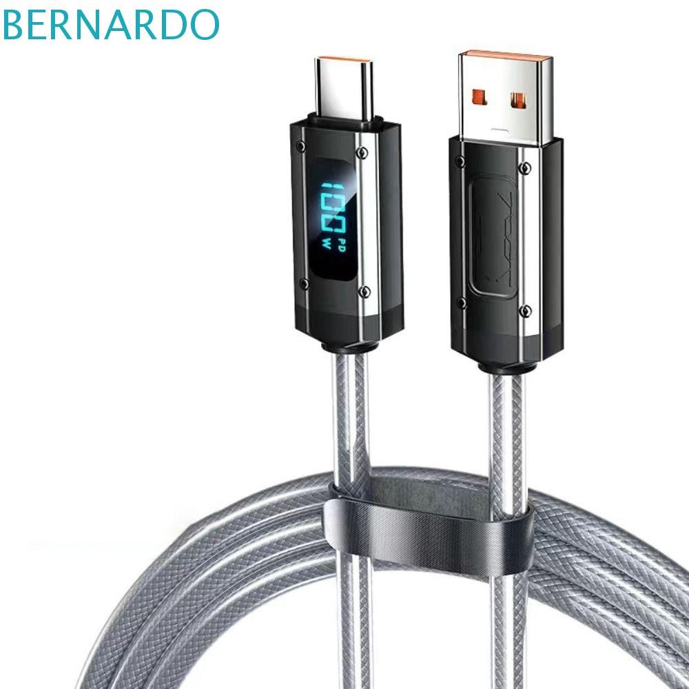 Bernardo Fast Charging Data Cable, 6A Fast Charging 1.2/2M USB Type C, USB Data Lines PD 100W ...