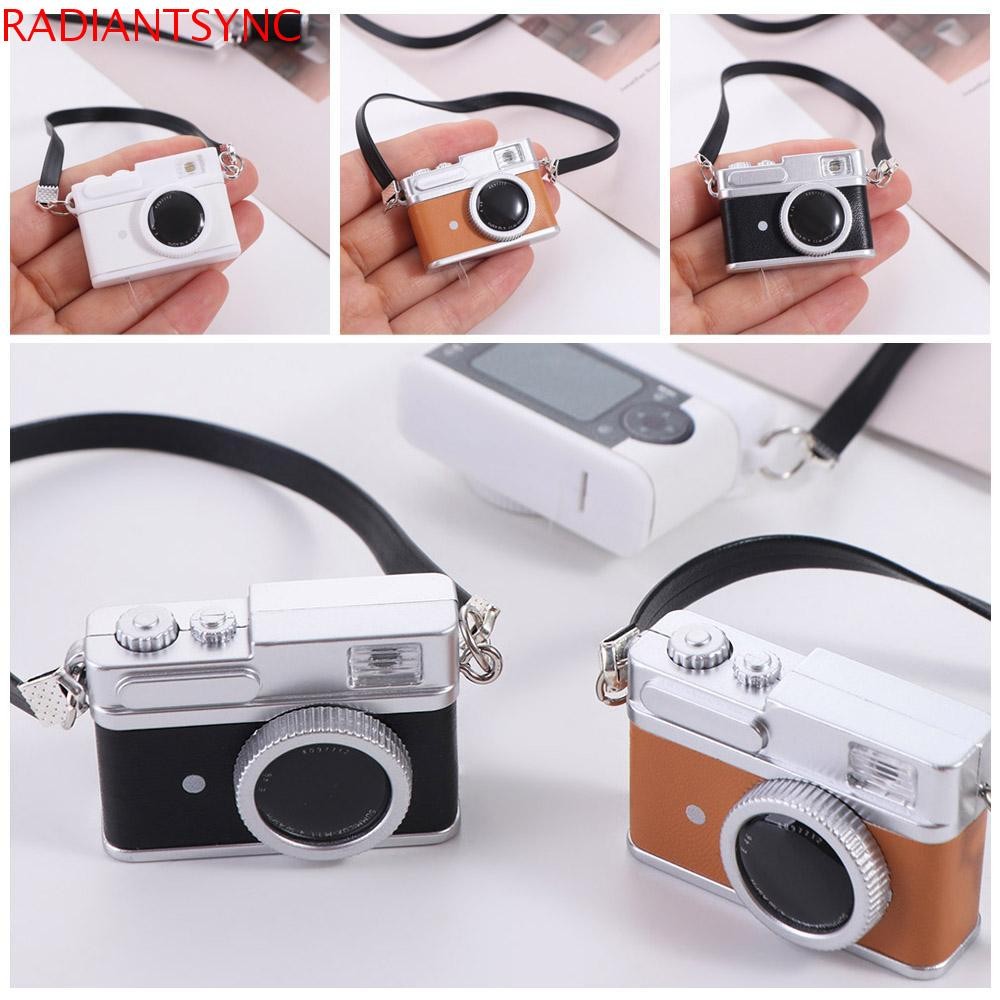 Radiantsync จําลองกล้อง Witn แฟลชโคมไฟ, แกล้งเล่น Photographic Prop OB11 ตุ๊กตาอุปกรณ์เสริม, ตก ...