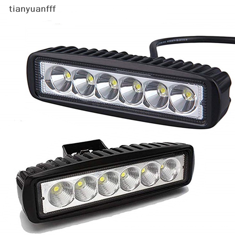 Tianyuanfff ไฟสปอตไลท์ LED 6 ดวง 18W DRL สว่างมาก กันน้ํา 12V สําหรับรถยนต์ รถบรรทุก SUV ...