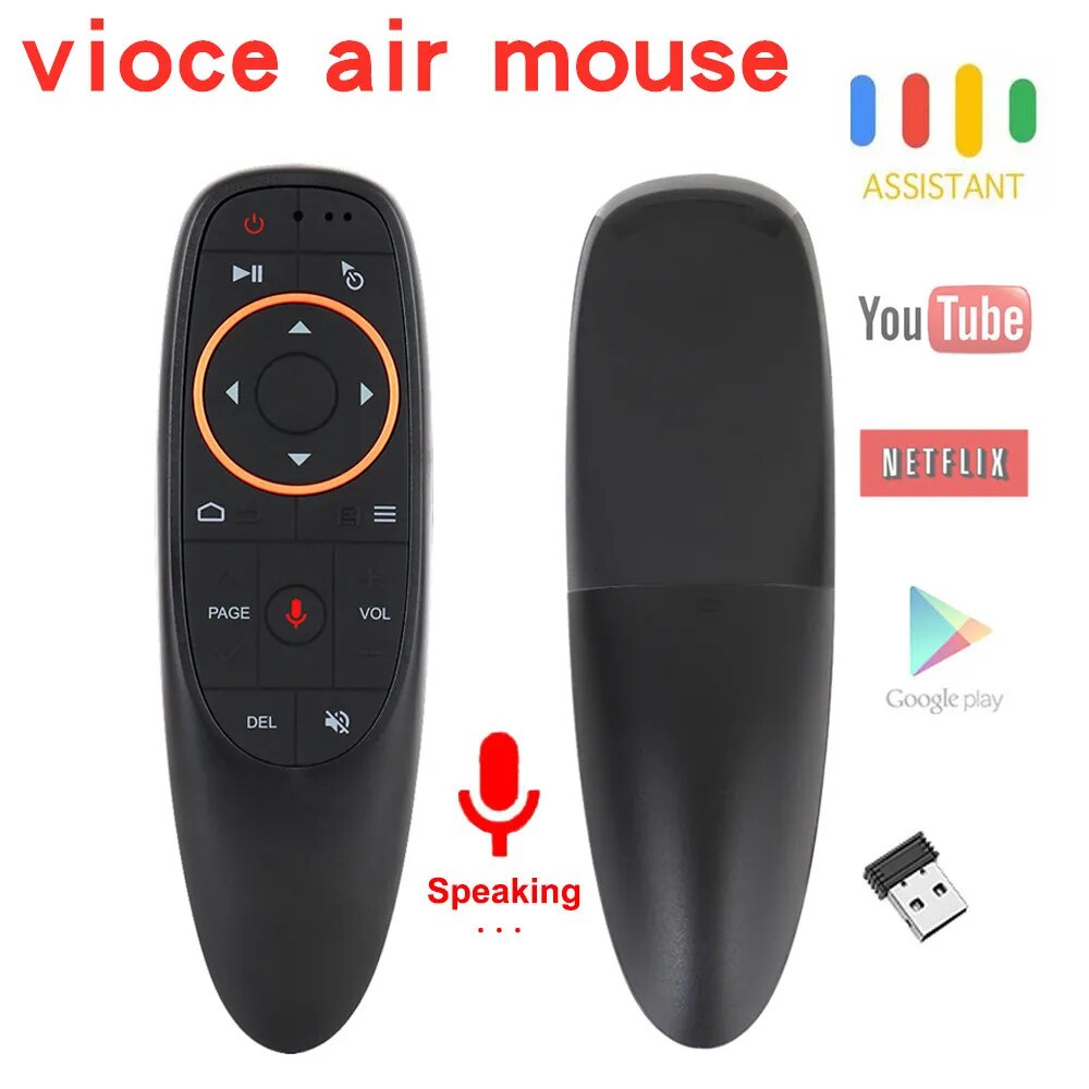 G10 G10S Pro Voice Remote Control 2.4G Wireless Air Mouse Gyroscope ...