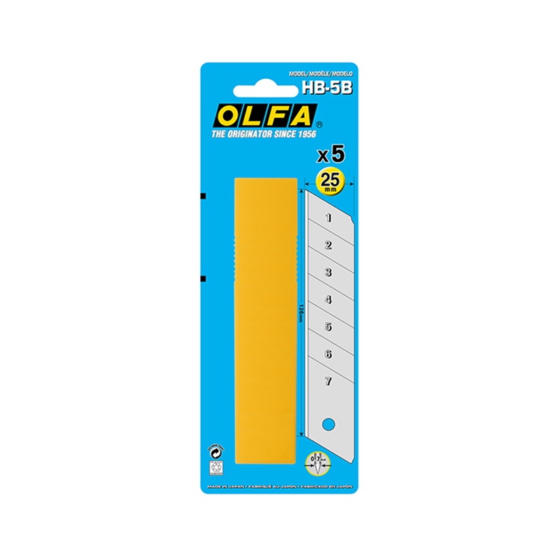 Olfa ใบมีดคัตเตอร์ (หลอด5ใบ) HB-5B | Shopee Thailand