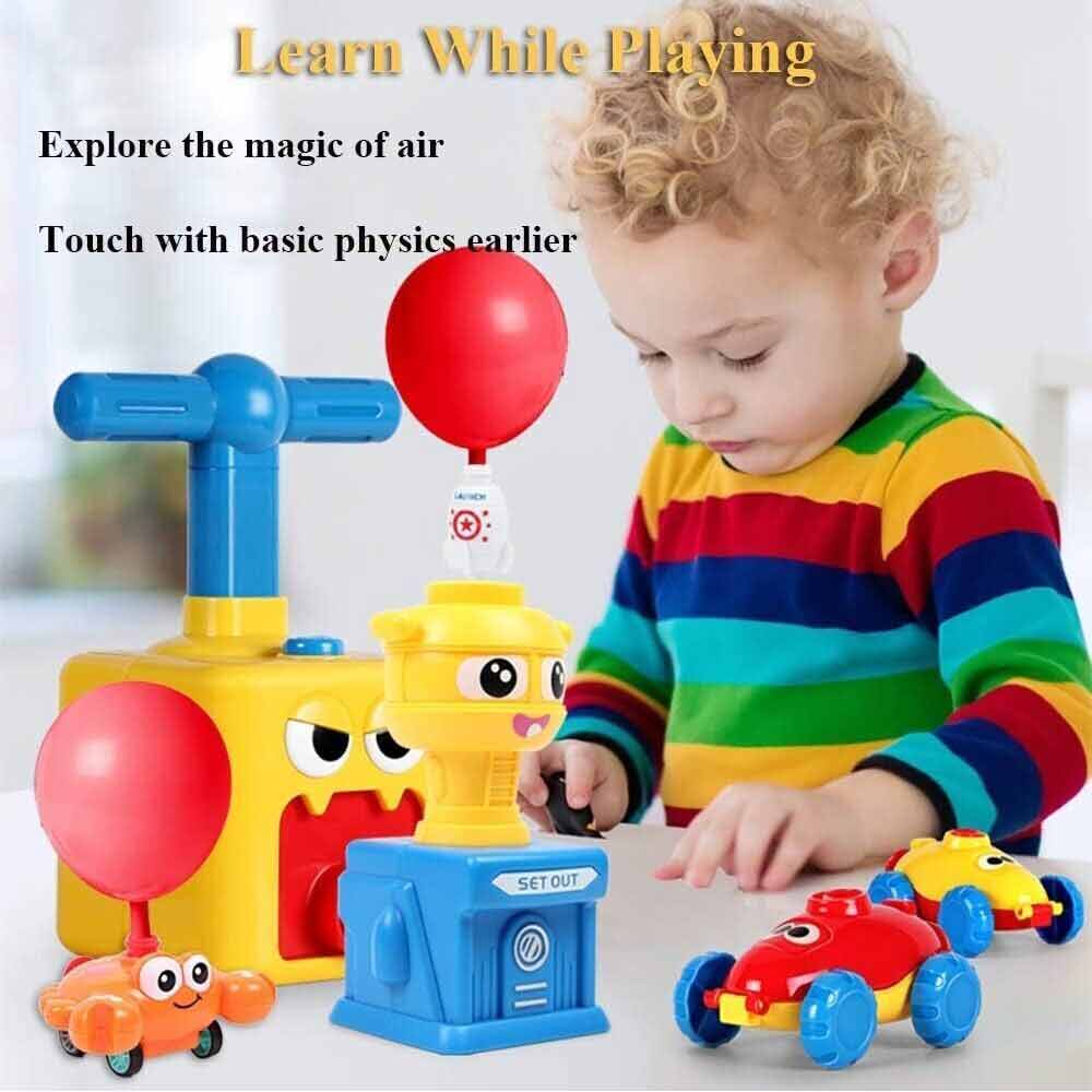 Air Pressure Inertia Powered Toy Balloon Powered Car Rocket Science Air ...