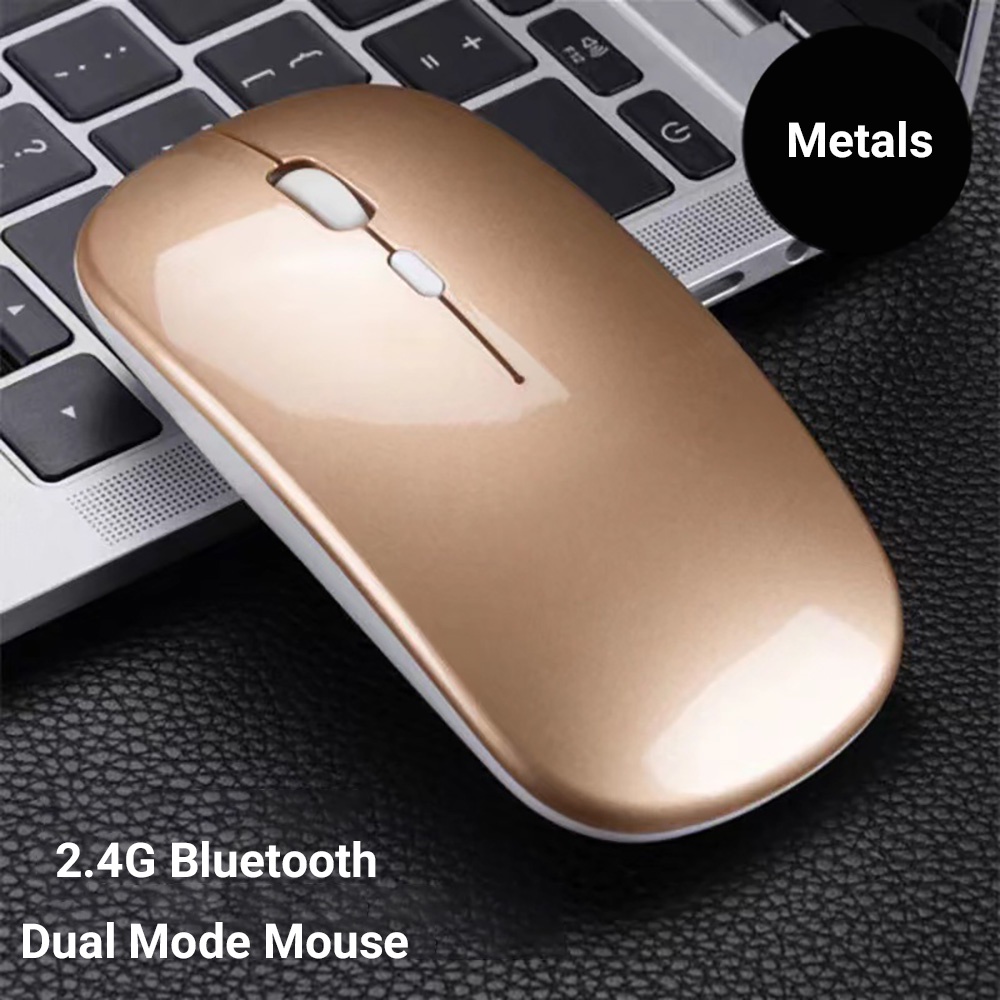 เมาส์ไร้สาย มีแบตในตัว ไร้เสียงคลิก Wireless Mouse มีบลูทูธ ใช้งานง่าย ...