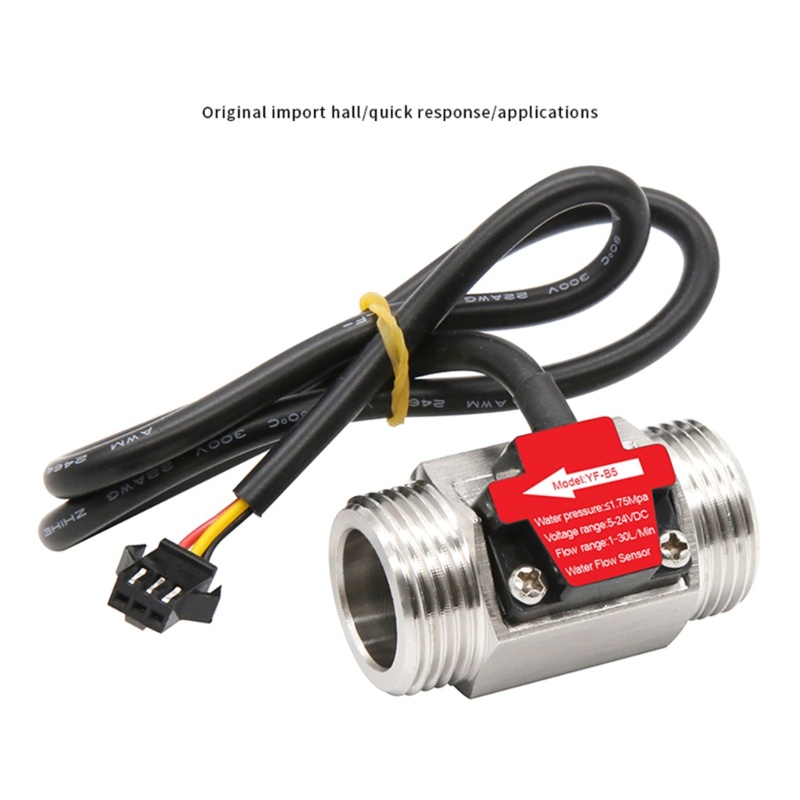 Pcf* Water Flow 1-30L min DN20 Flow Sensor Stainless Liquid Flowmeter ...