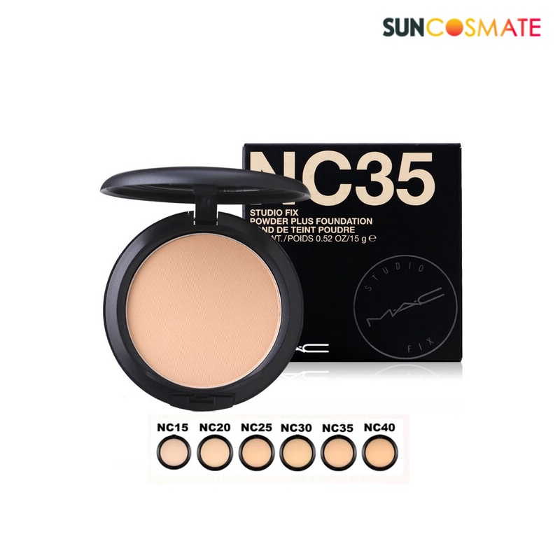 แป้งMAC STUDIO FIX POWDER PLUS FOUNDATION NC35 15g. แป้งผสมรองพื้น ...