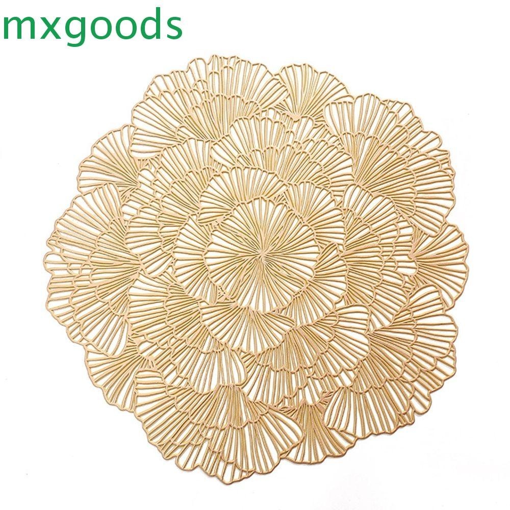 Mxgoods แผ่นรองจาน PVC สีทอง ฉนวนกันความร้อน ปั๊มร้อน อุปกรณ์ครัว แผ่นกันลื่น | Shopee Thailand
