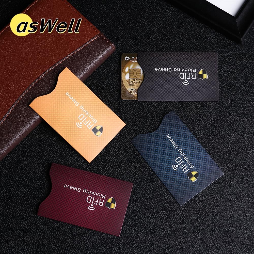 Aswell 5 ชิ้น RFID Blocking Reader Aluminium Anti-theft บัตรเครดิต ...