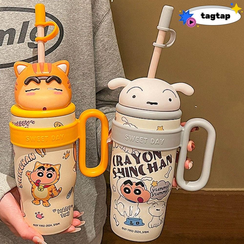 Tagtap ถ้วยสูญญากาศ, ถ้วยฉนวนการ์ตูน 800 มล., เครื่องดื่มขวดความร้อน ...