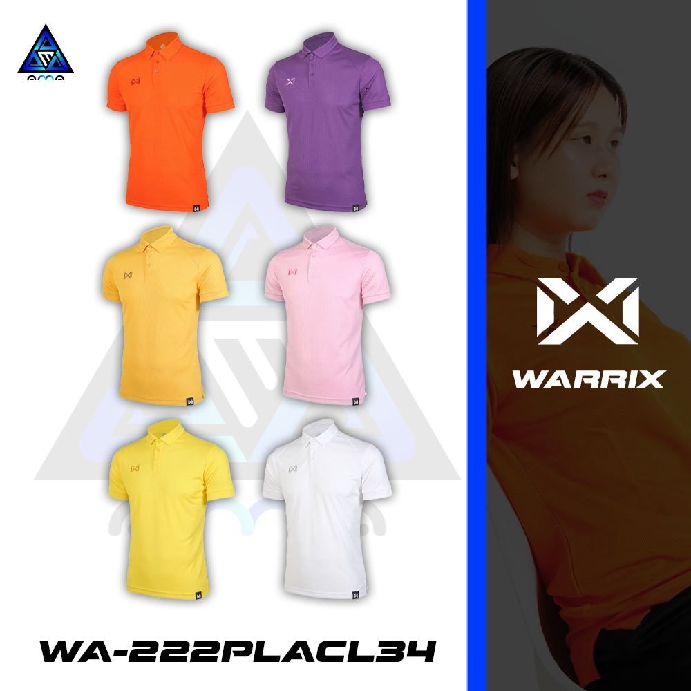 Sport WARRIX รุ่น VAFFLE รหัส WA-222PLACL34 วาริกซ์ เสื้อโปโลชายและหญิง ชุด 1 ของแท้100% ...