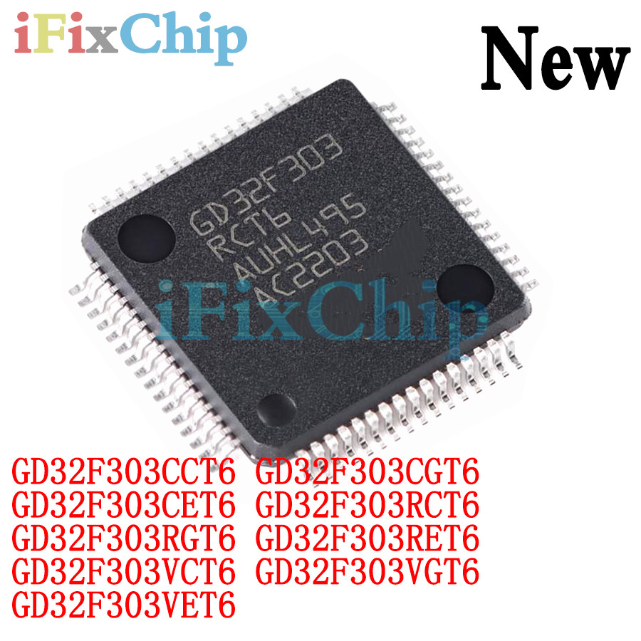 1 ชิ้นใหม่ล่าสุด GD32F303CCT6 GD32F303CGT6 GD32F303CET6 GD32F303RCT6 GD32F303RGT6 GD32F303RET6 ...