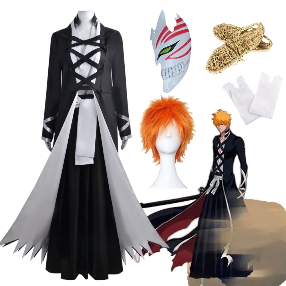 Anime Bleach Costume Kurosaki Ichigo Cosplay Thousand-Year Blood War ...