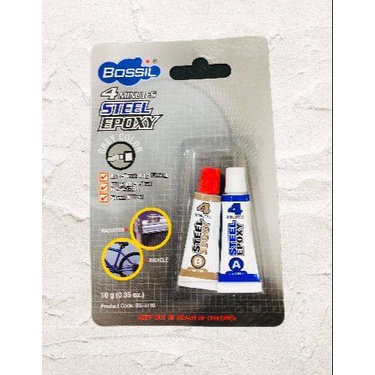 Bossil Steel EPOXY กาวปะเหล็ก (สูตรแห้งเร็วภายใน 4 นาที‼️) เชื่อมเหล็ก ...