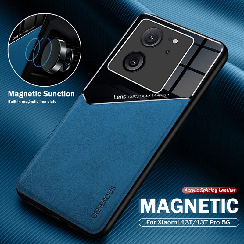เคสโทรศัพท์มือถือหนัง TPU นิ่ม กรอบแม่เหล็ก สําหรับ Xiaomi Mi13T Mi 13T ...