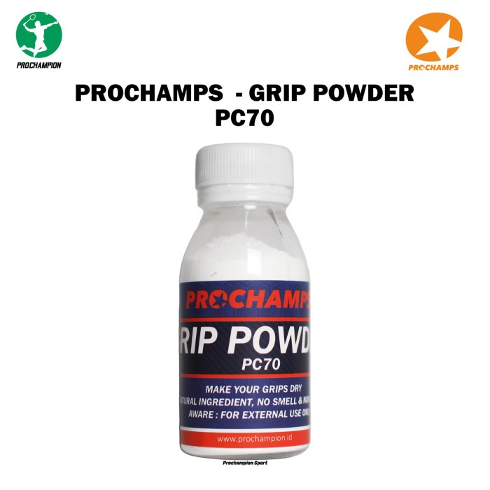 Grip Powder Prochamps PC 70 เทนนิสแบดมินตัน Racket Grip Powder | Shopee ...