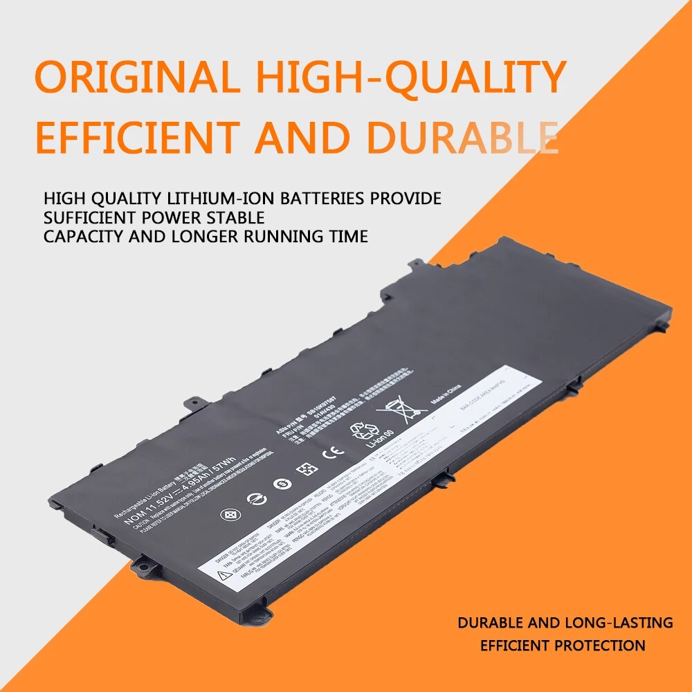 แบตเตอรี่แล็ปท็อป 01AV494 01AV430 Lenovo Thinkpad X1 Carbon 5th 2017 ...