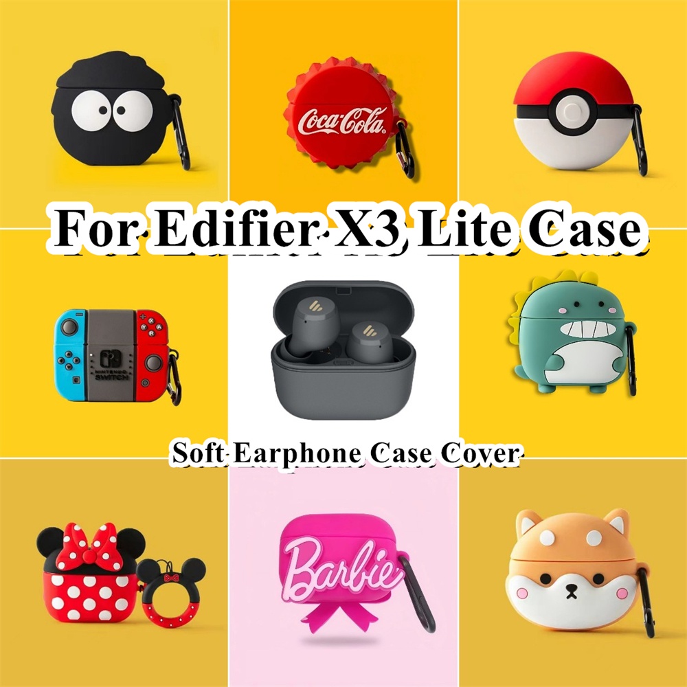 【Case Home】เคสหูฟัง ซิลิโคนนิ่ม ลายการ์ตูนน่ารัก สําหรับ Edifier X3 ...