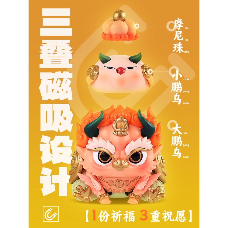 สติกเกอร์ฟิกเกอร์ fufutietie Huigen Series Mystery Box Wujie Museum Dunhuang สําหรับตกแต่ง ...