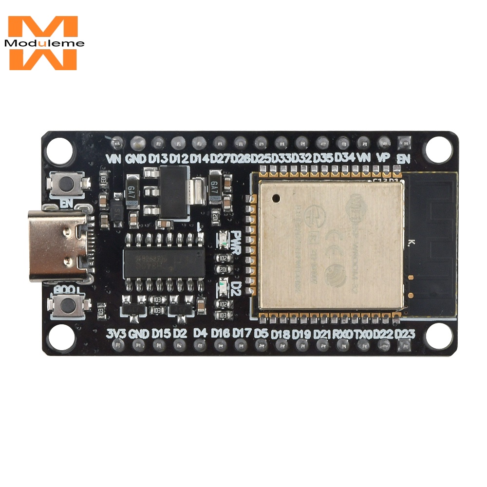 บอร์ดไมโครคอนโทรลเลอร์ ESP32 2.4 GHz Dual Core WLAN WiFi และ BT 2-in-1 ESP-WROOM-32 ชิปรองรับ ...