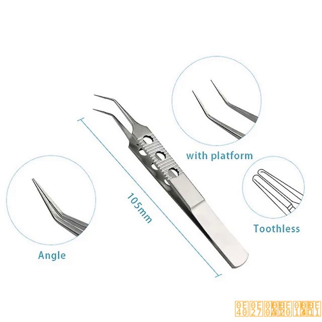 แพลตฟอร์มแหนบสแตนเลส ophthalmic Fue hair planting MICROS Forceps ...