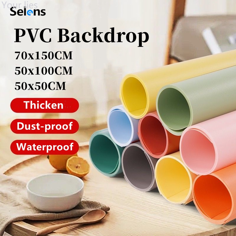 Selens PVC Backdrop Double-sided Photography Background Paper Solid ...