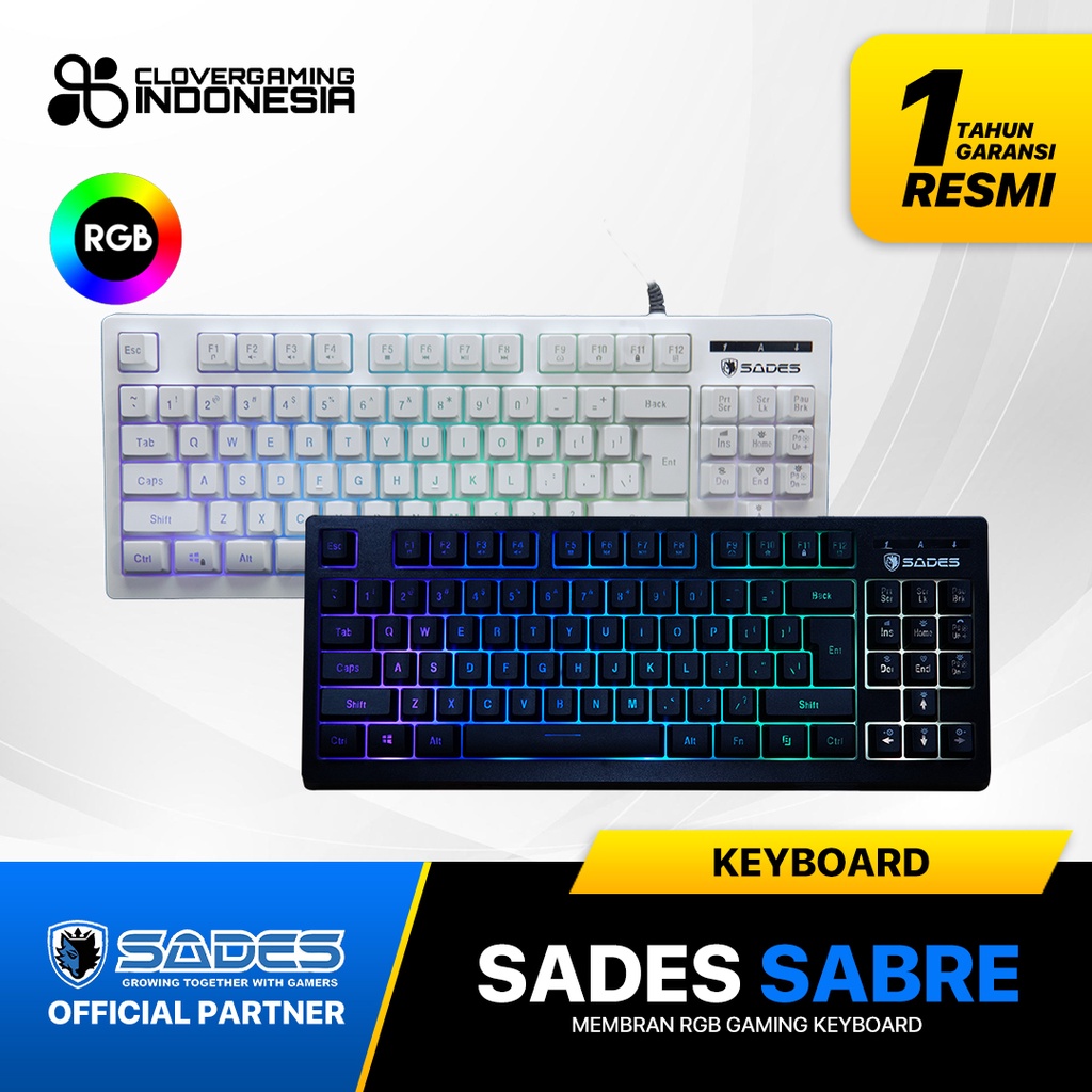 Sades Keyboard Sabre RGB TKL - คีย์บอร์ดเกมมิ่ง - การรับประกันอย่างเป็น ...