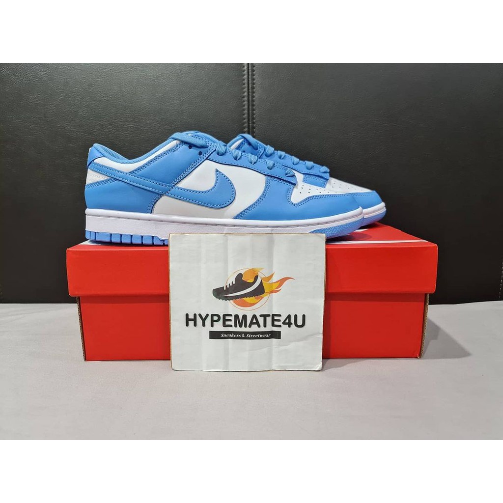Nike Dunk Low UNC - University Blue (Men) | Shopee Thailand