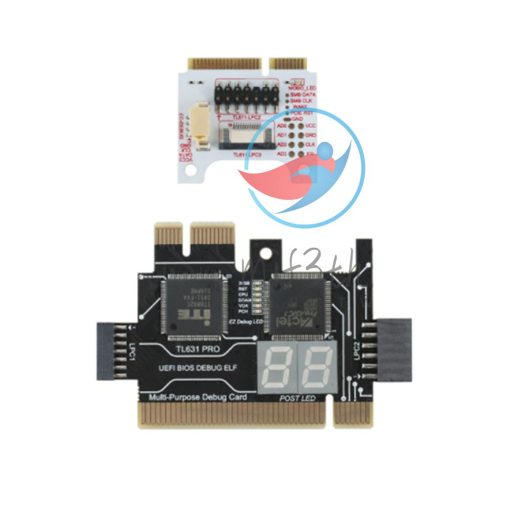 เครื่องวิเคราะห์วิเคราะห์การ์ดเมนบอร์ด PCI-E Mini LPC สําหรับแล็ปท็อป ...