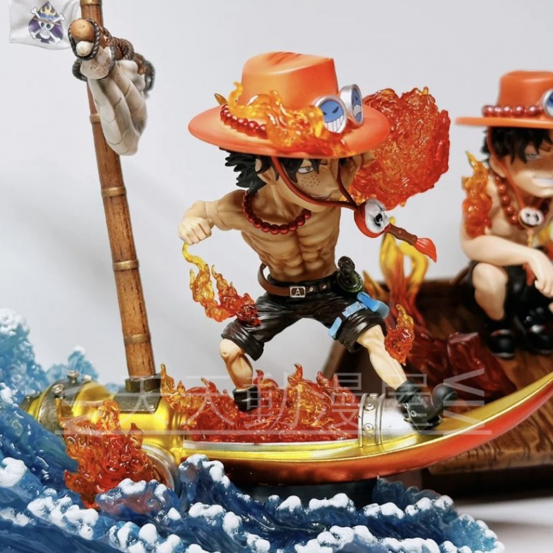 One Piece รุ่น One Piece ตุ๊กตา Firepower Ace รุ่น Q WCF Scale ท่อง Ace ...