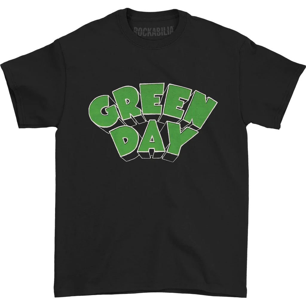 พิมพ์ลาย เสื้อยืด พิมพ์ลาย Green Day Font | เสื้อยืด สไตล์พังก์ร็อค ...