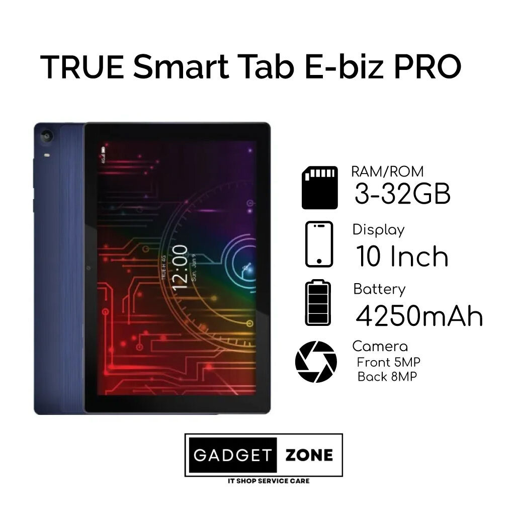 แท็บเล็ต True Smart Tab 4G E-Biz Pro จอ 10 นิ้ว (3+32GB) ของแท้ มือ1 ยังไม่ได้แกะกล่อง | Shopee ...