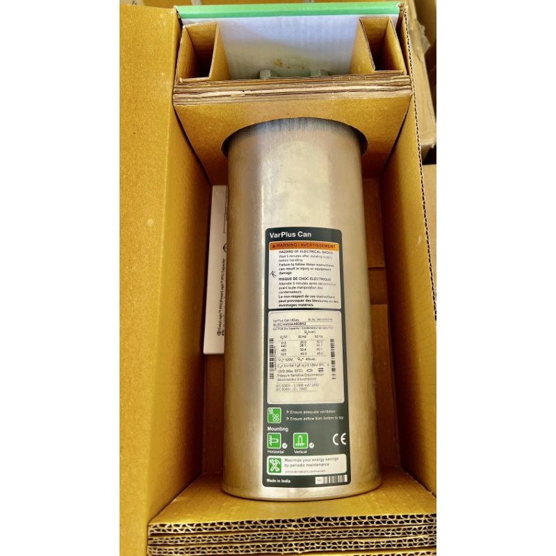 Schneider Capacitor BLRCH400A480B52 heavy duty PowerLongic PFC Capacitor 40/48kvar -525 -50/60Hz ...