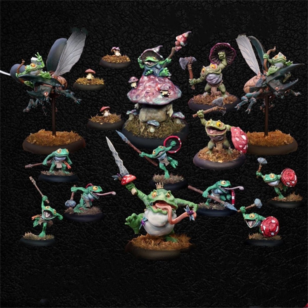 00101078 - Frog Tribe 1/48 โมเดลสีขาวที่ทาสี สำหรับเกมกระดาน Wargame ...