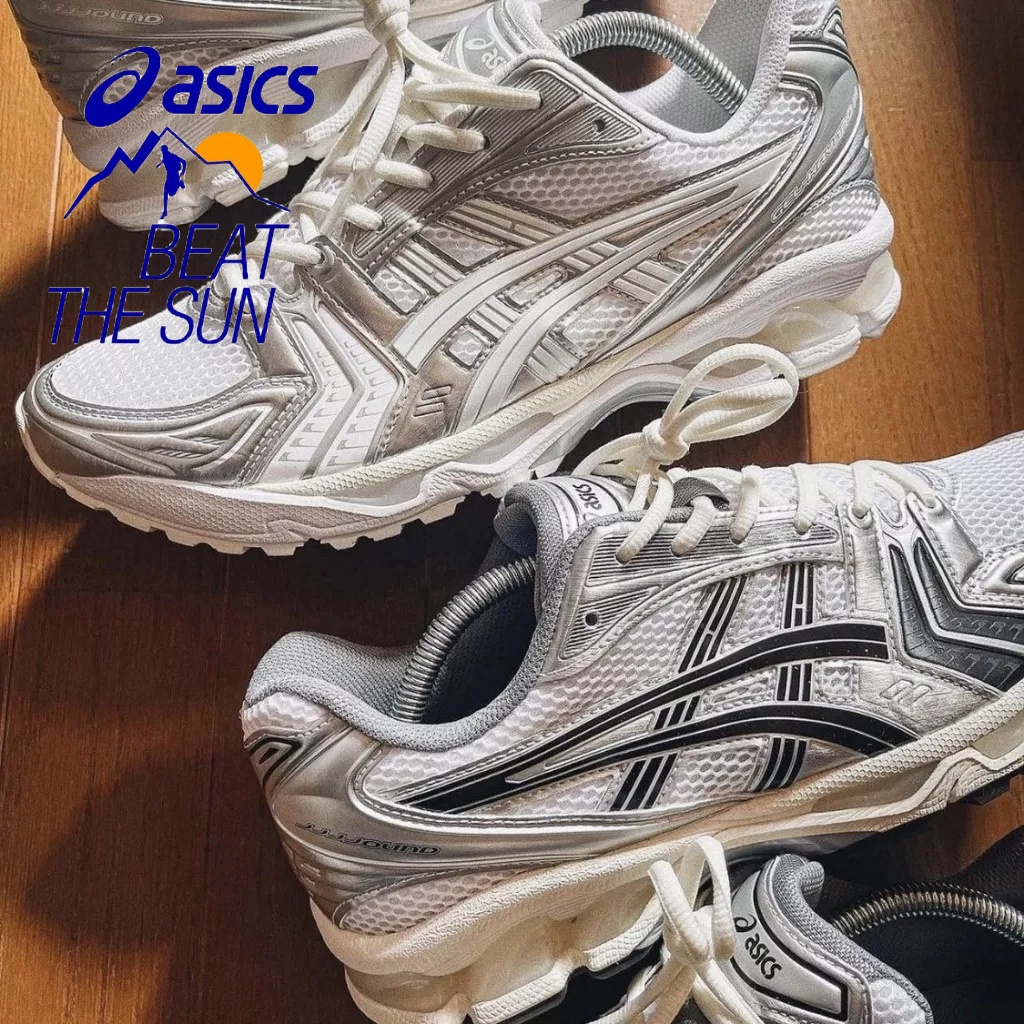 Jjjjound x รองเท้ากีฬาแบรนด์ร่วม Asics Silver White รองเท้ากีฬาส้นเตี้ย ...