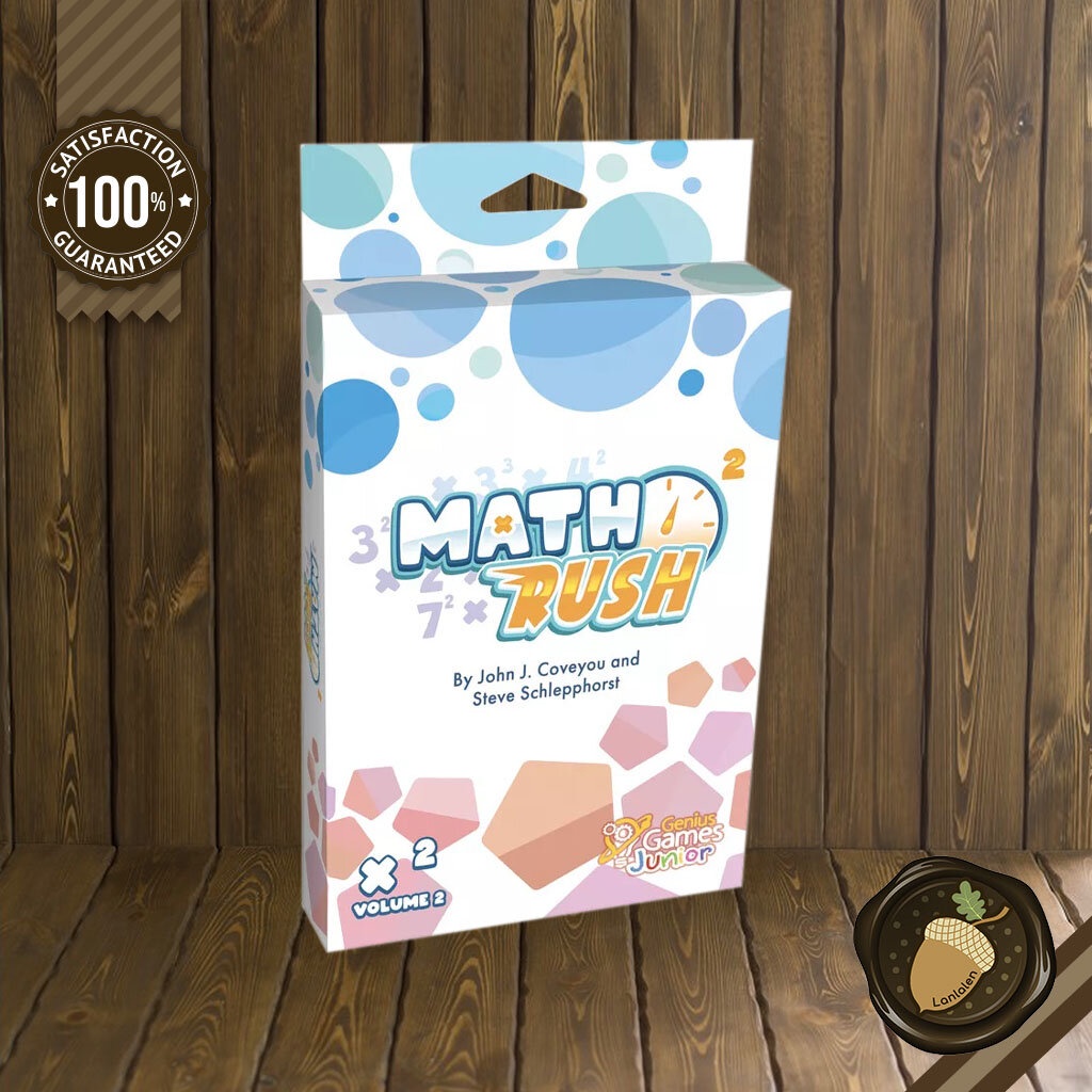Math Rush: Volume 2 - Multiplication & Exponents บอร์ดเกมแท้ คู่มือภาษาอังกฤษ | Shopee Thailand