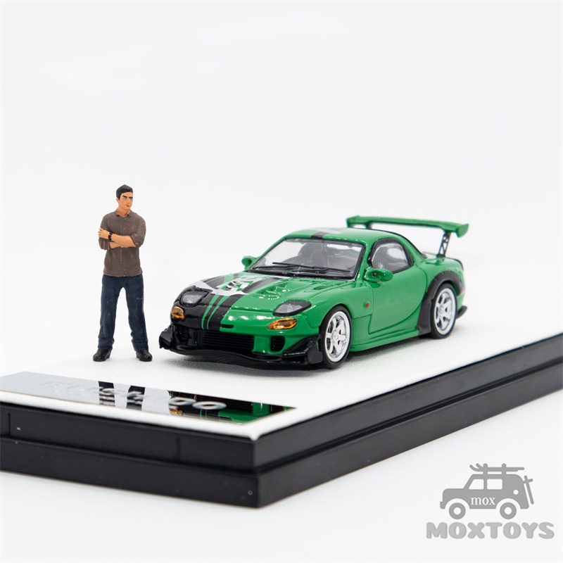 โมเดลรถยนต์ Time Micro X GDO 1:64 RX-7 FD3S RE Amemiya NFS KENJI Green ...