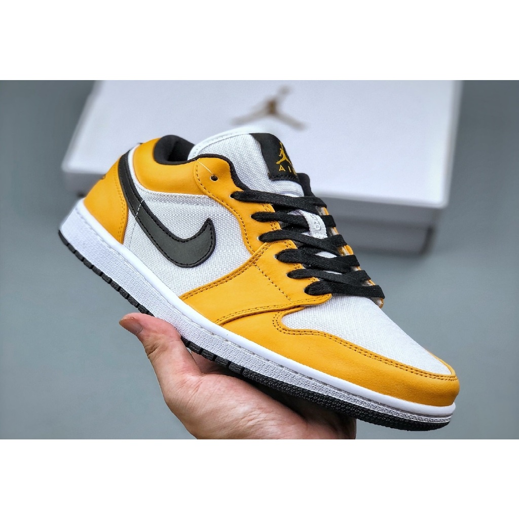Original Air Jordan 1 AJ1 Low Laser Orange Skateboard Shoes Men and ...