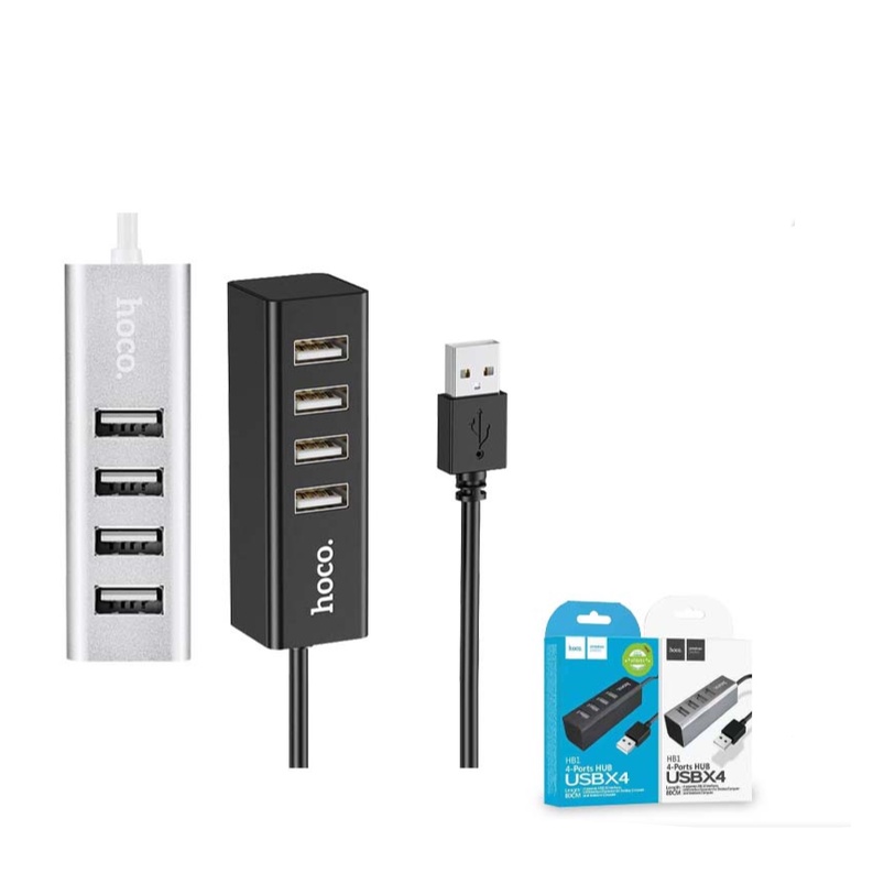 HOCO HB1 USB Hub 4 ช่อง อุปกรณ์เพิ่มช่องUSB ตัวเพิ่มช่องUSB สำหรับ ...