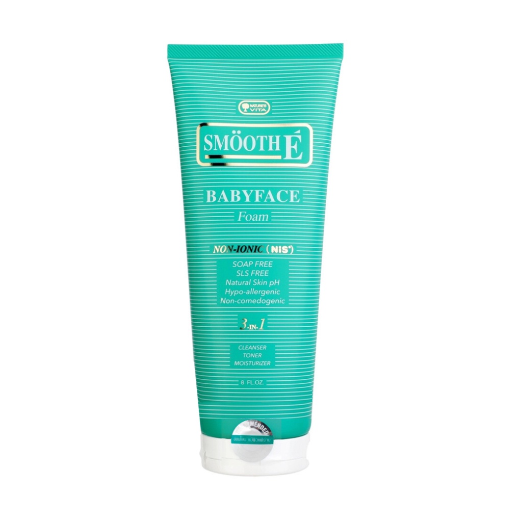 [หลอดรุ่นใหม่ Lot.ใหม่] Smooth E Babyface Foam เบบี้เฟส โฟมไม่มีฟอง ...