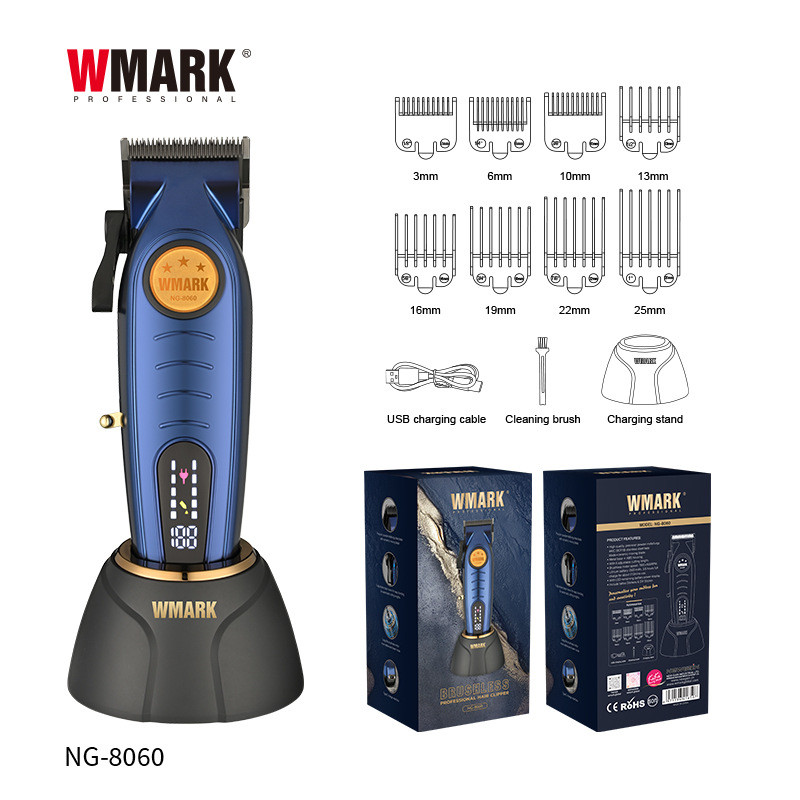 Wmark ของ-8060 ปัตตาเลี่ยนตัดผมพร้อมฐาน มอเตอร์ไร้แปรงถ่าน ปัตตาเลี่ยน ...