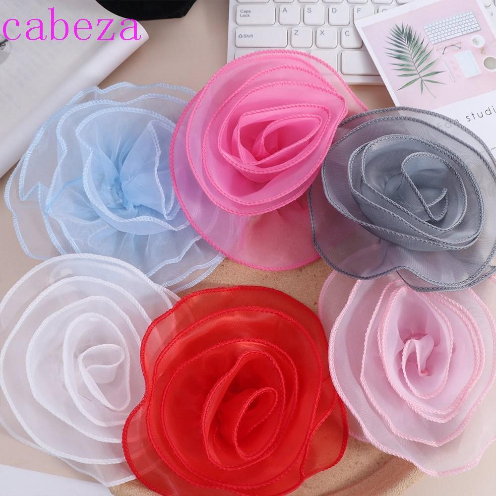 Cabeza เสื้อผ้า Patch, Handmade Multi-layer Organza ดอกไม้ขนาดใหญ่ Patch,ชุดราตรีหน้าอกดอกไม้ ...