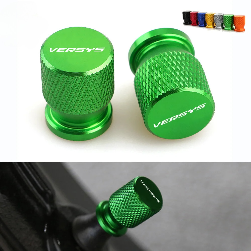 1 คู่ CNC ล้อยางวาล์ว Stem Caps สําหรับ Kawasaki Versys 650 1000 X300 ...