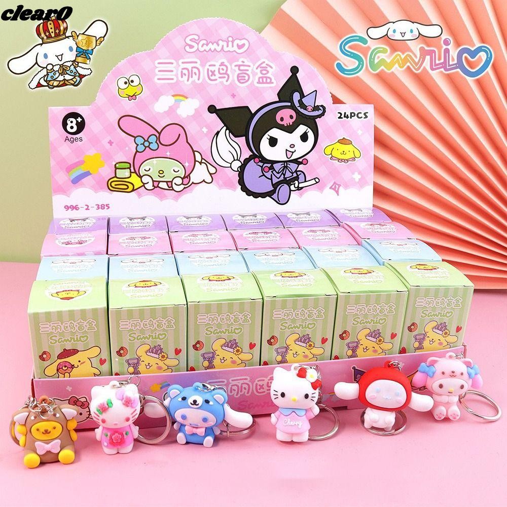 Clear0 24 ชิ้น/กล่อง, Hello Kitty Mini Box, Capybara Sanrio พร้อมพวง ...