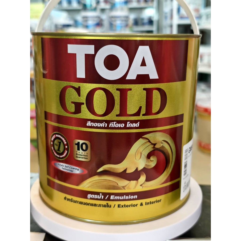TOA GW919 สีทองคำ อะคริลิกสูตรน้ำ TOA Gold Water Base Paint gw-919 ...