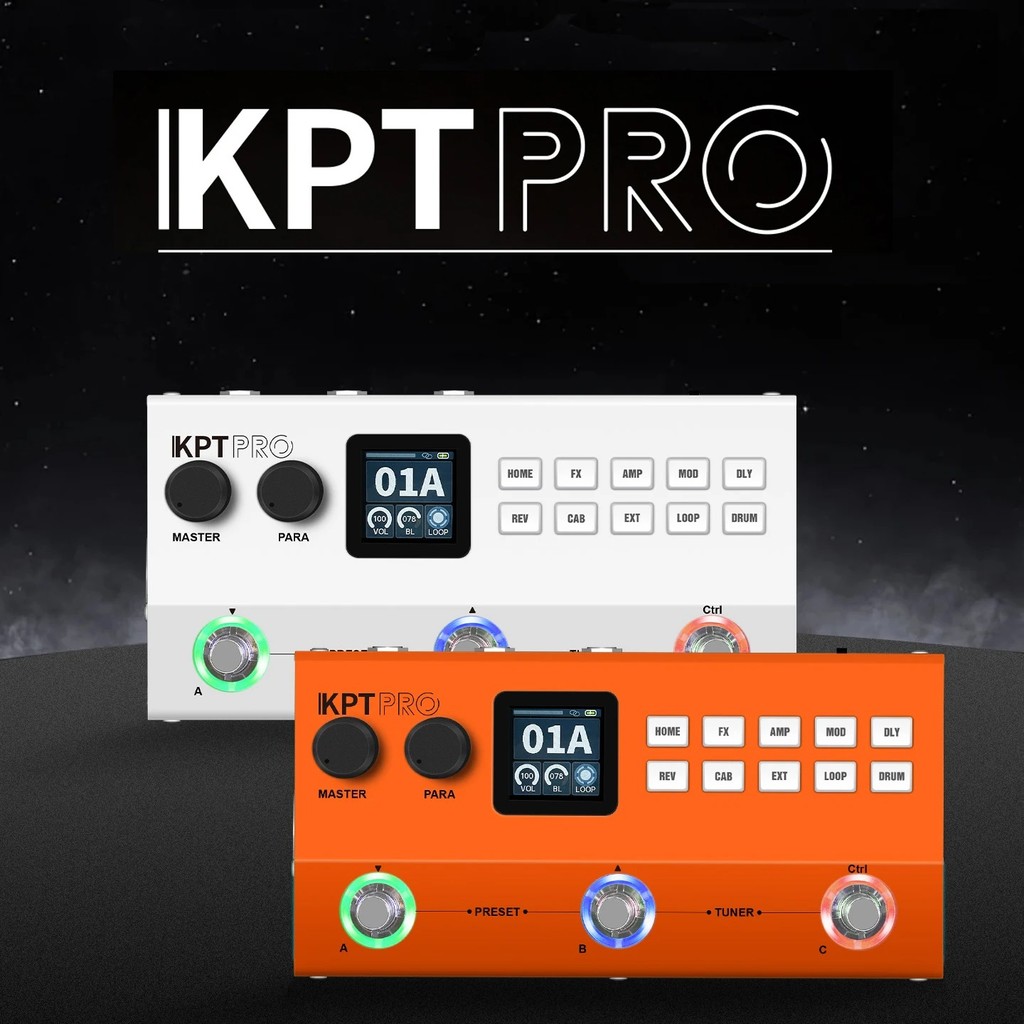 Yuimer KPT PRO Guitar Effect Pedal,Loop ,Drum พร้อมลดเสียงรบกวน, การบีบอัด, EQ, Delay, Reverb ...