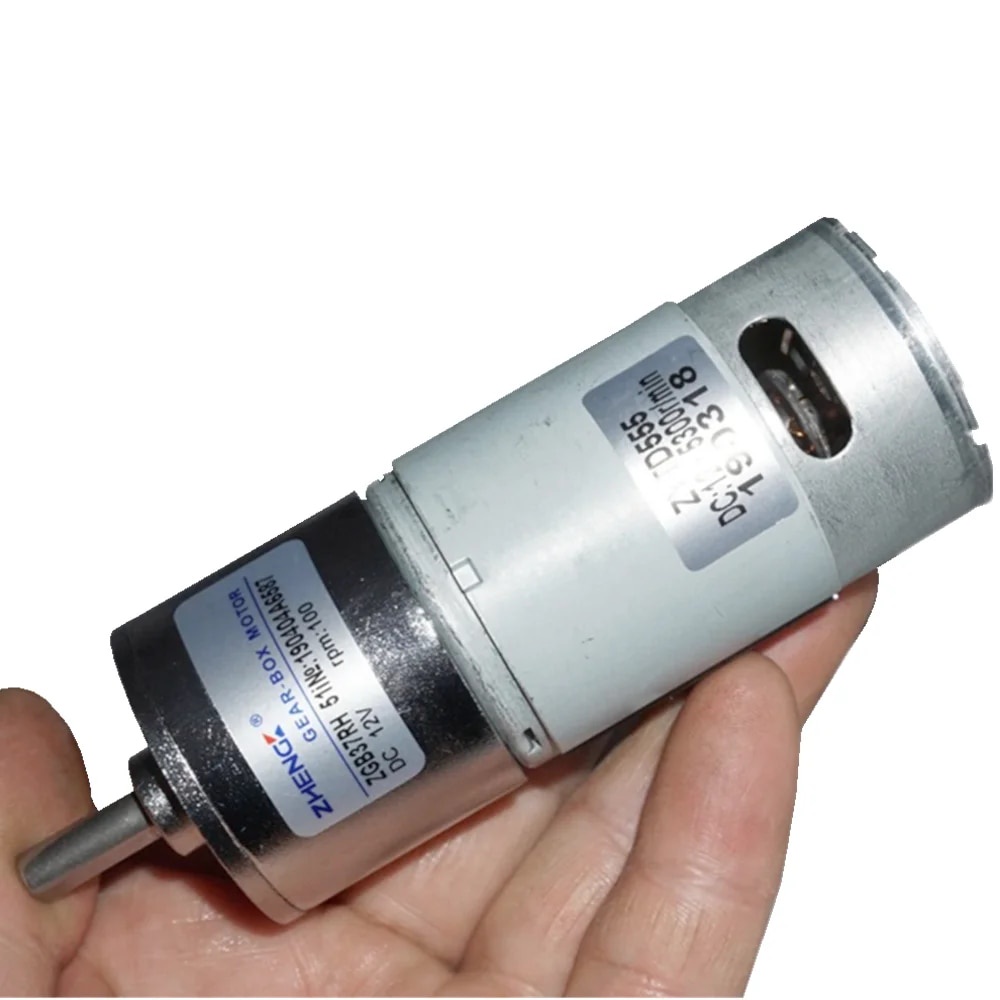 12V100 rpm 555 motor Metal steel gear motor 37GB type metal DC gear motor | Shopee Thailand