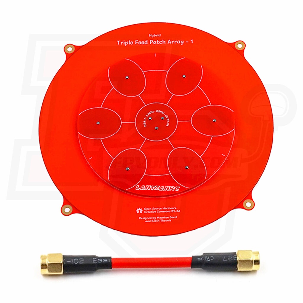 Pagoda Array FPV Antenna 150mm Triple Feed Patch 5.8GHz 14dBi ผู้ for ...