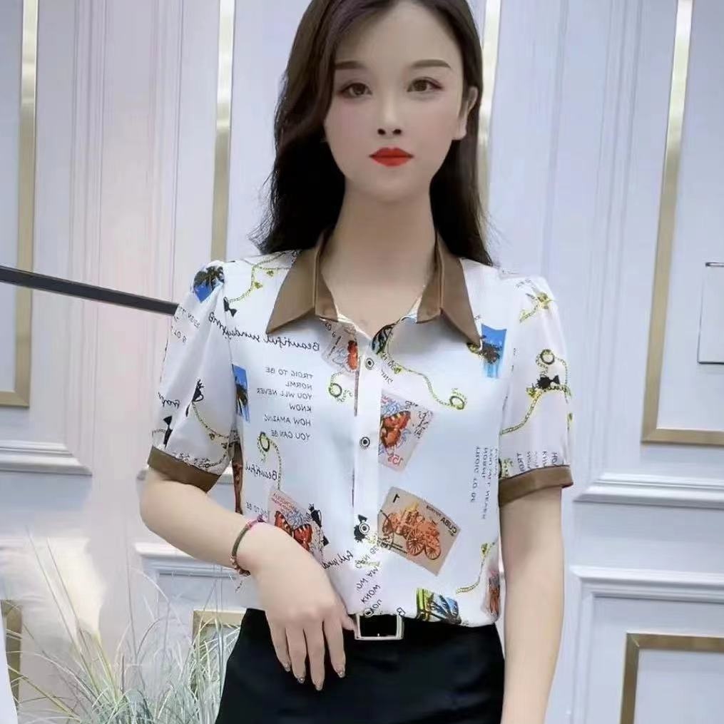 เสื้อพิมพ์ลายผู้หญิงแฟชั่นเสื้อลําลองสไตล์เกาหลีขนาดบวกหลวมวินเทจท็อปส์ ...