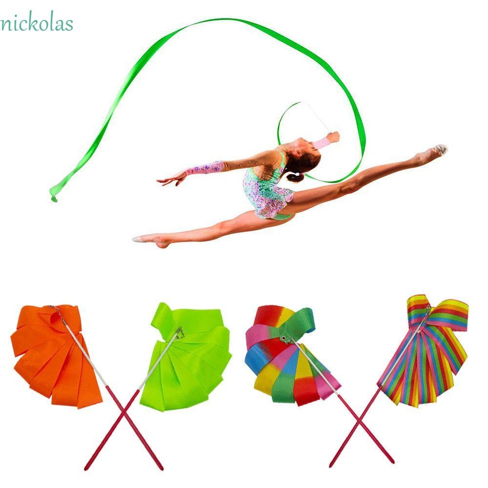 Nickolas ยิมนาสติกริบบิ้นที่มีสีสันยิมนาสติก Art บัลเล่ต์ Professional ...